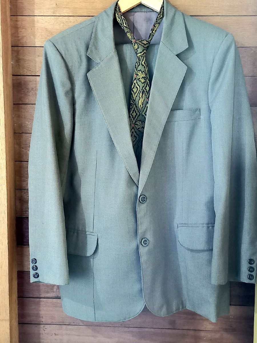 Terno Beje Escuro (paletó +calça e Gravata) | Blazer Masculino Terno ...
