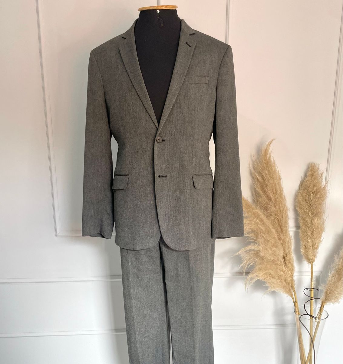 Terno Completo Texturizado Calvin Klein | Blazer Masculino Calvin Klein ...
