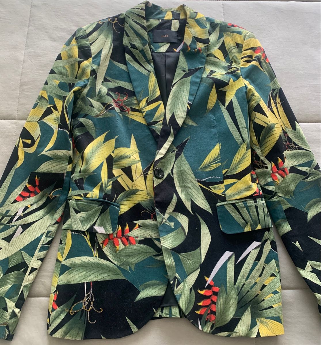 Blazer Floral Mob | Terno Feminino Mob Usado 84465641 | enjoei