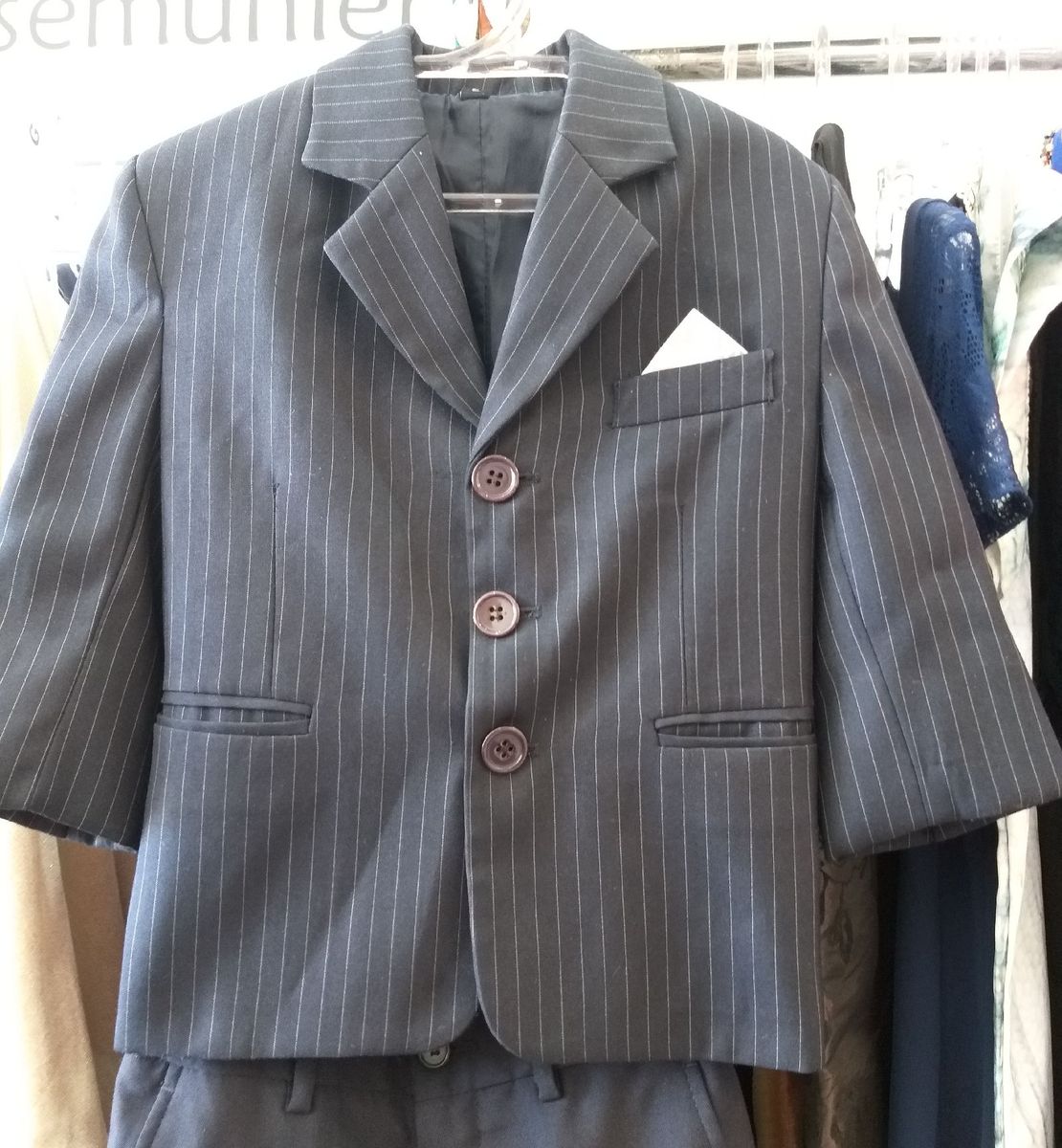 Terno Infantil Black Tie Azul Bem Escuro Quase Preto | Roupa Infantil ...