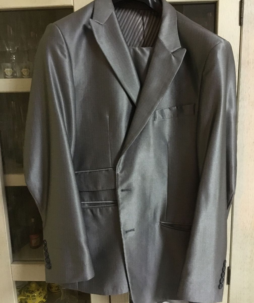 Terno Prata | Blazer Masculino Unique Collection Usado 15954304 | enjoei