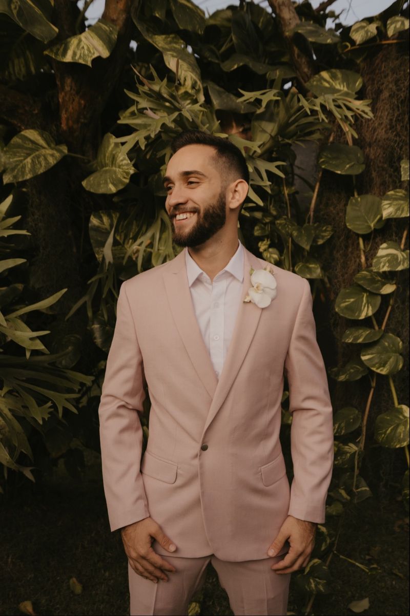 Terno Rosa/rose | Blazer Masculino Terno.Com Nunca Usado 81919706 | enjoei