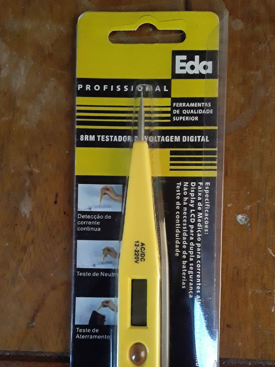 Teste Digital para Tomada Eda | Item Info & Eletro Eda Nunca Usado ...