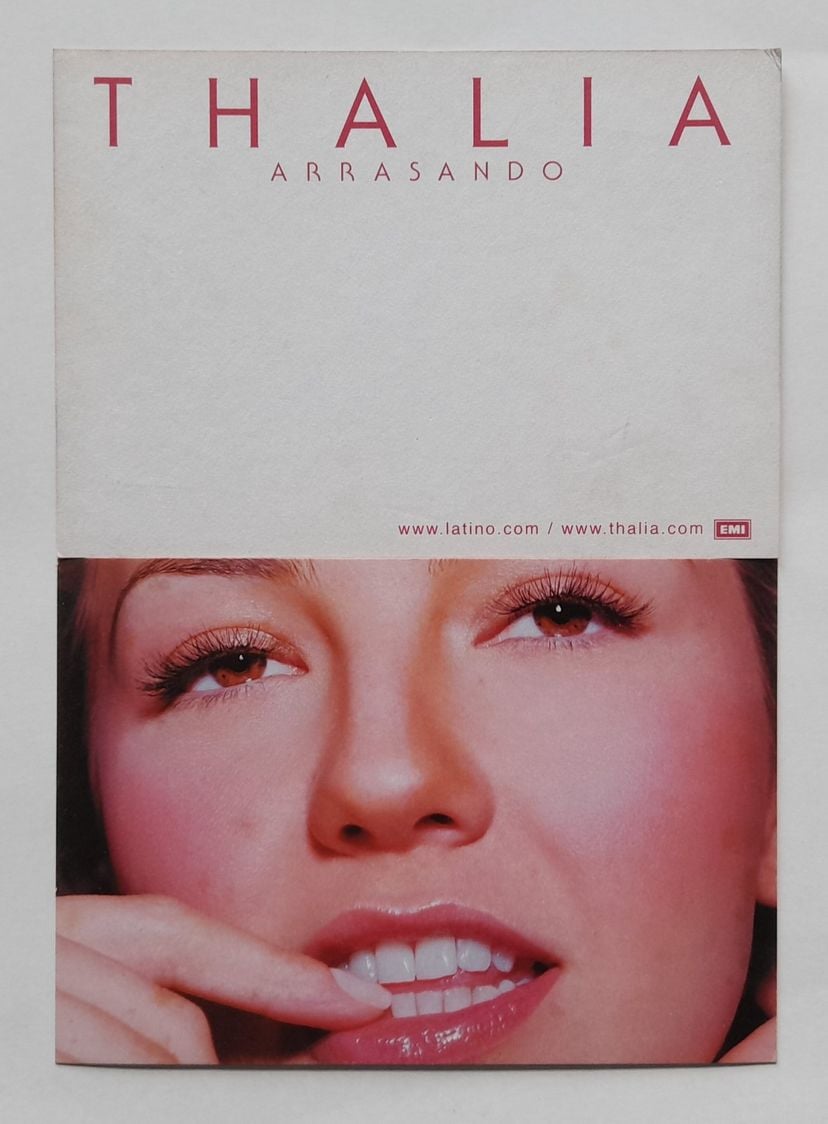 Thalia Cartão Postal Arrasando 10,5 X 15 Cm. | Livro Emi Usado ...