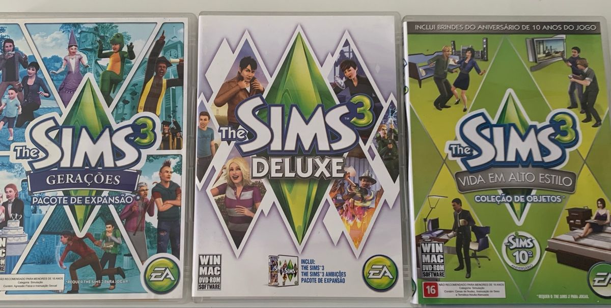 The Sims 3 Deluxe com 3 Expansões | Jogo de Videogame The Sims Usado ...