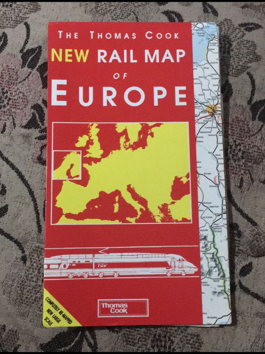 The Thomas Cook New Rail Map Of Europe | Livro Usado 55913428 | enjoei
