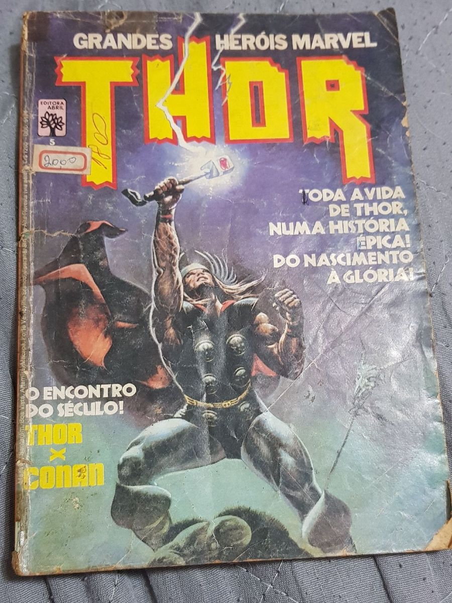 Thor - Encontro do Século! Thor X Conan | Livro Thor Heróis Marvel ...