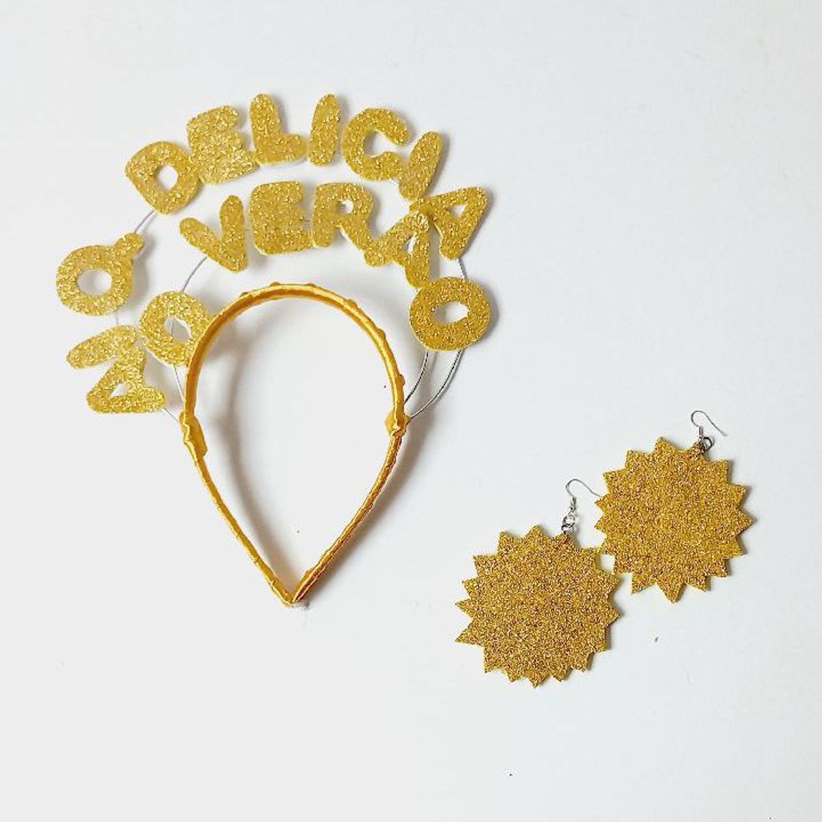 Tiara " Aí Q Delicia O Verão " Carnaval | Produto p/ Cabelos Feminino ...