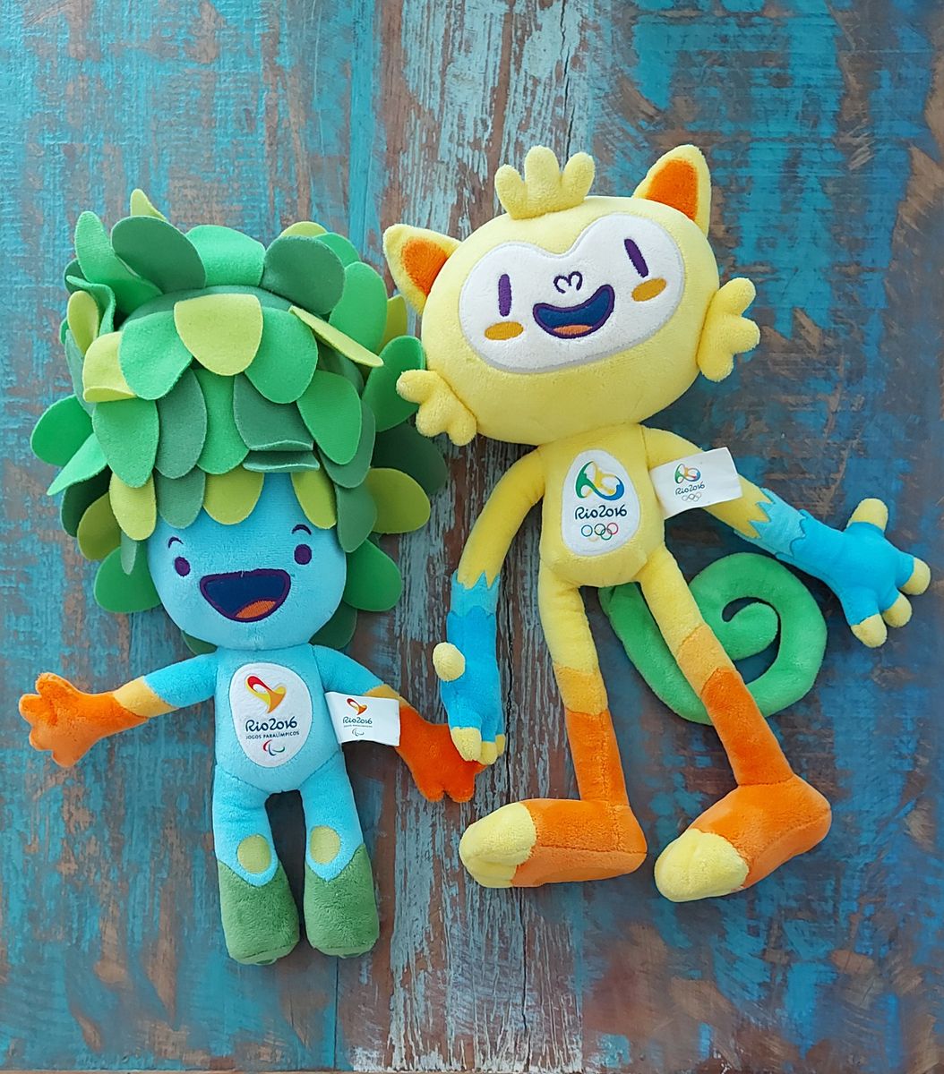 Tom e Vinícius, Mascotes Das Olimpíadas de 2016 | Pelúcia Rio 2016 ...