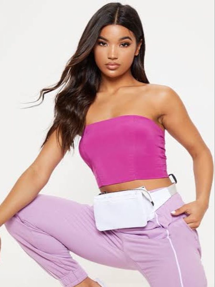 Top Faixa da Gringa Pretty Little Thing | Blusa Feminina Pretty Little ...