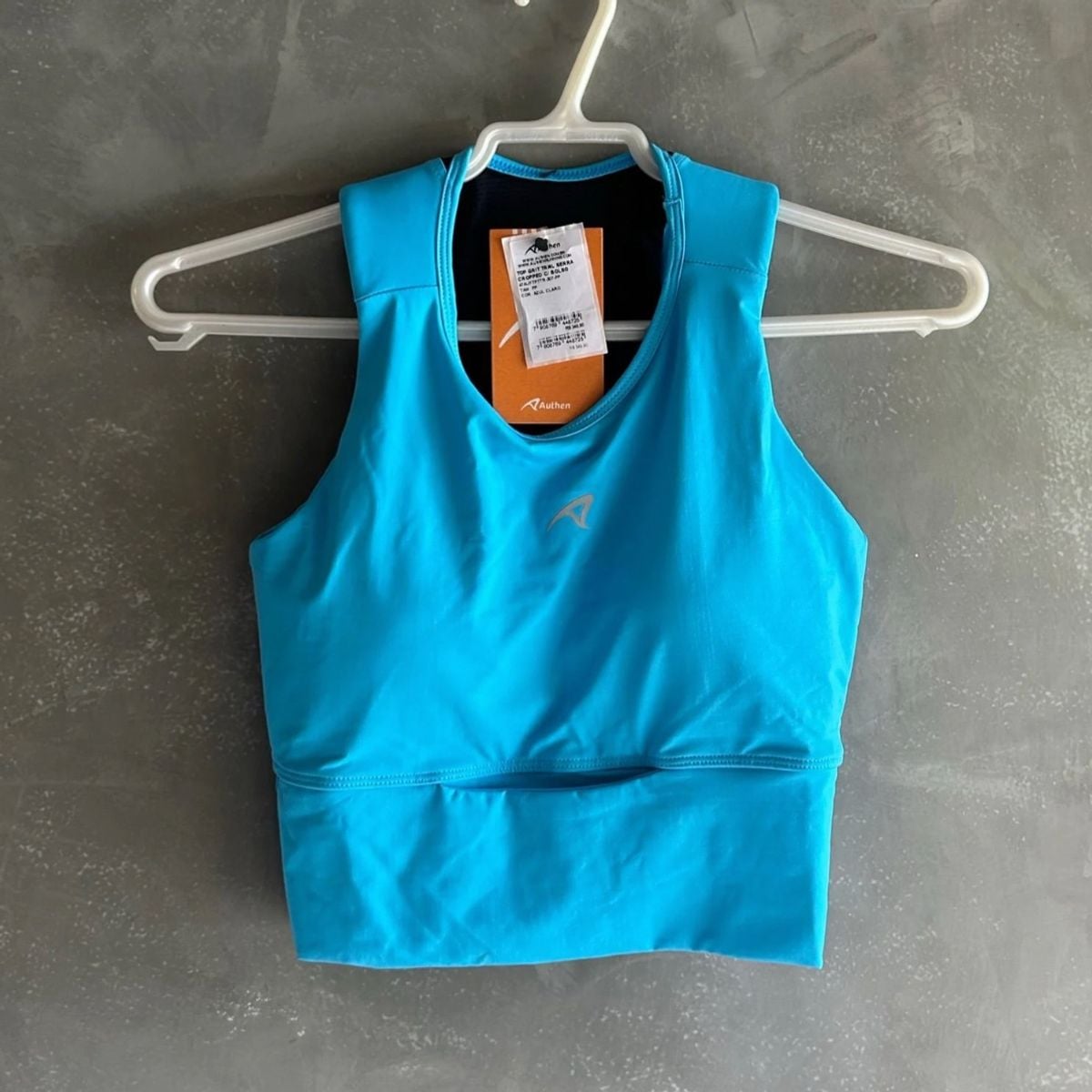 Top Grit Trail Cropped C/ Bolso Azul Claro Pp | Colete Feminino Authen ...