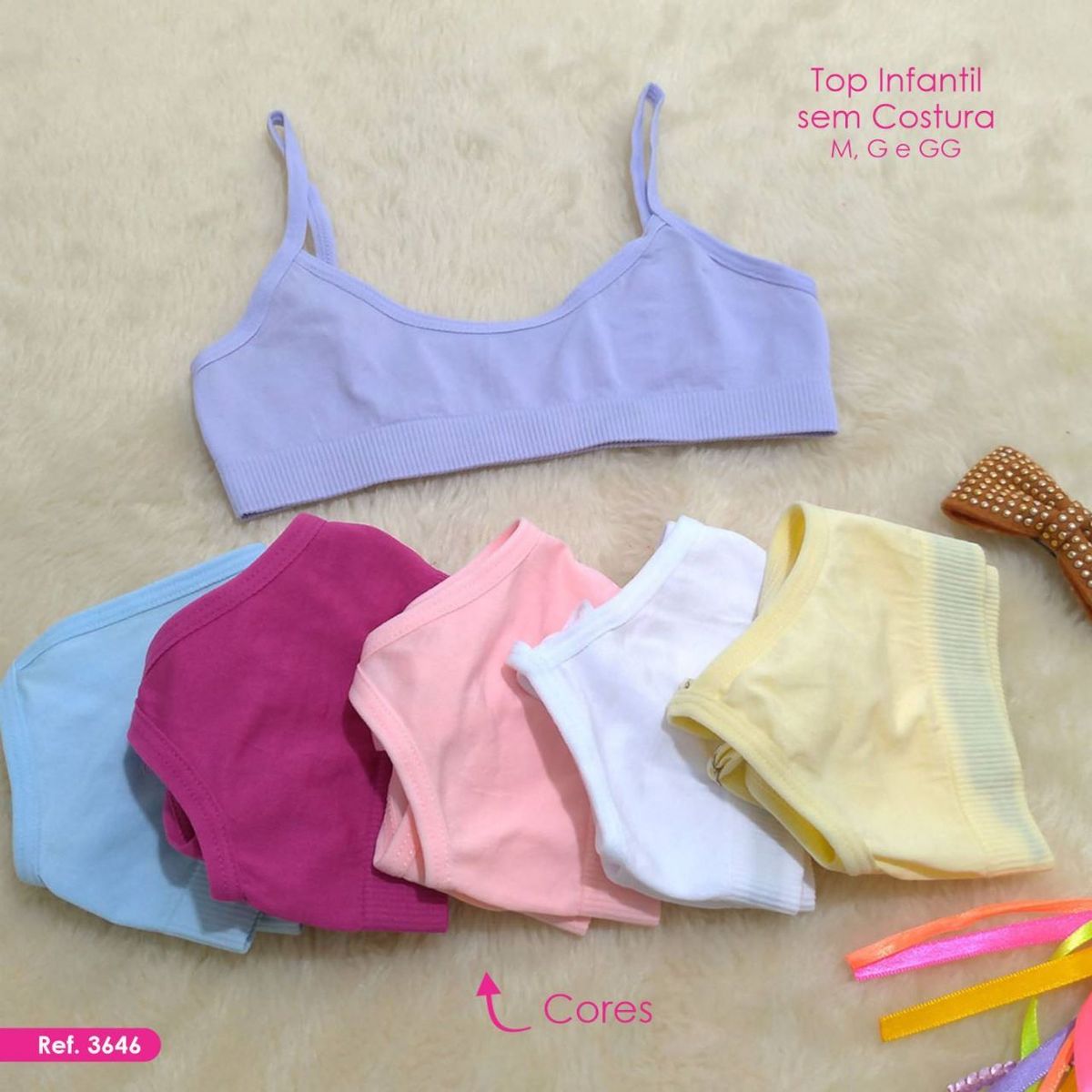 Top Infantil Sem Bojo E Sem Costura Roupa Infantil Para Menina Zeerucci Nunca Usado 85434906
