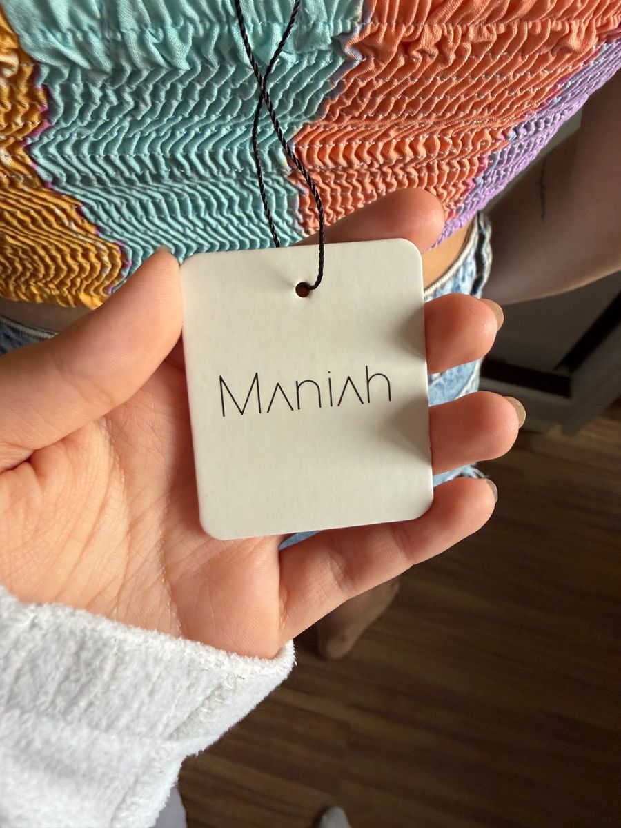 Top Maniah Colorido M | Blusa Feminina Maniah Nunca Usado 143315841 ...