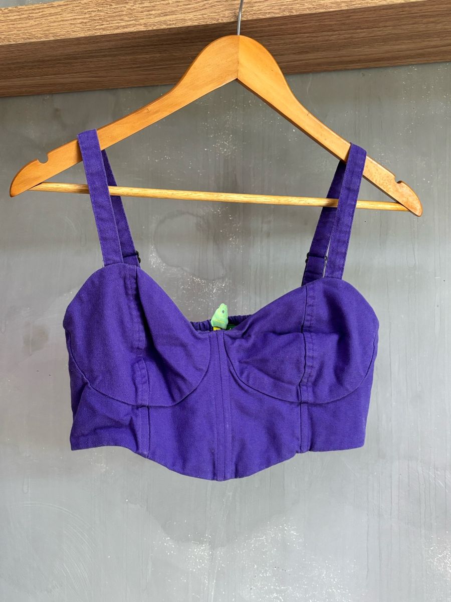 Top Roxo Farm | Blusa Feminina Farm Nunca Usado 113937412 | enjoei