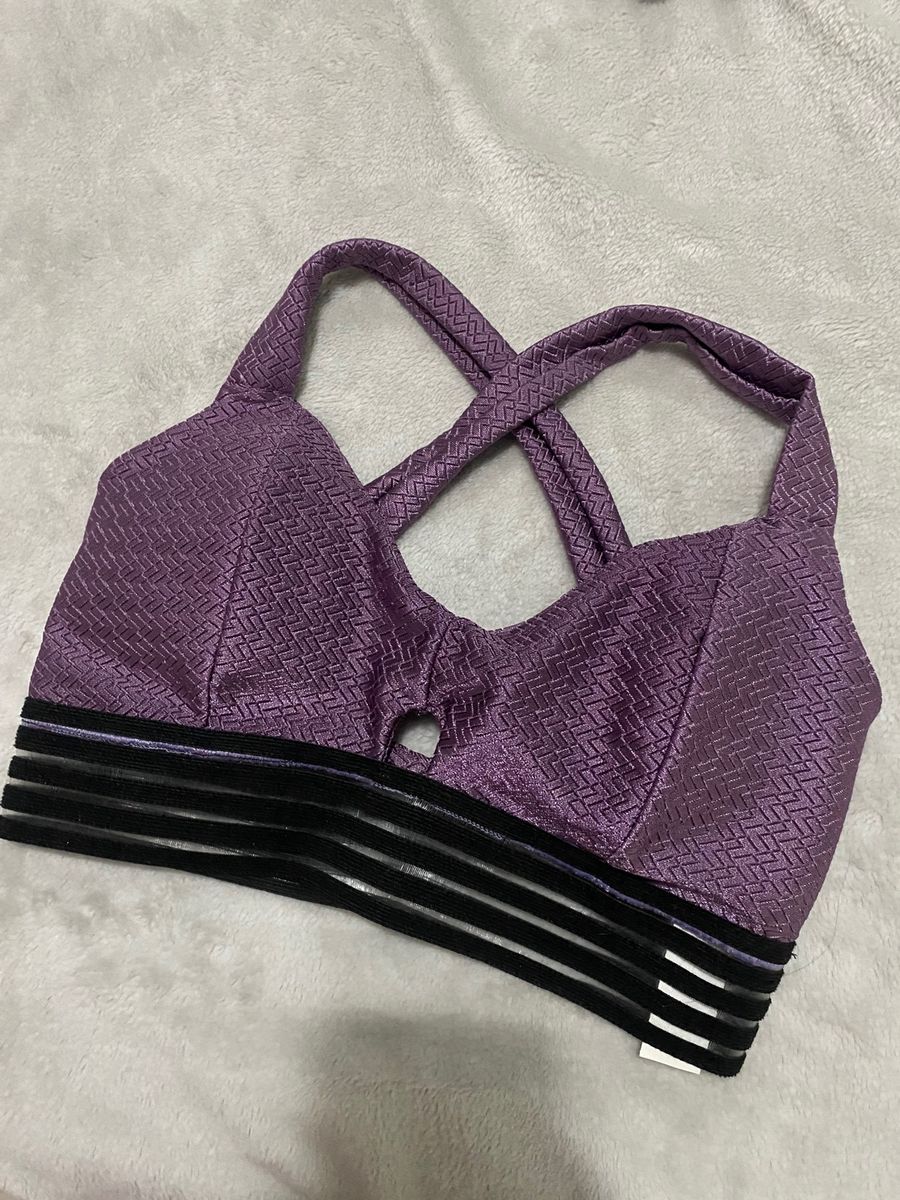Top Roxo para Treino | Blusa Feminina Usado 85199914 | enjoei