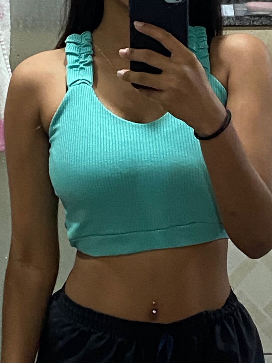 Top Verde Água | Blusa Feminina Usado 87384740 | enjoei