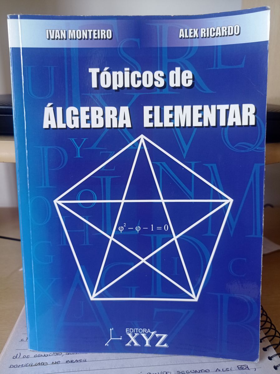Tópicos de Álgebra Elementar (capeta Azul) | Livro Xyz Nunca Usado ...