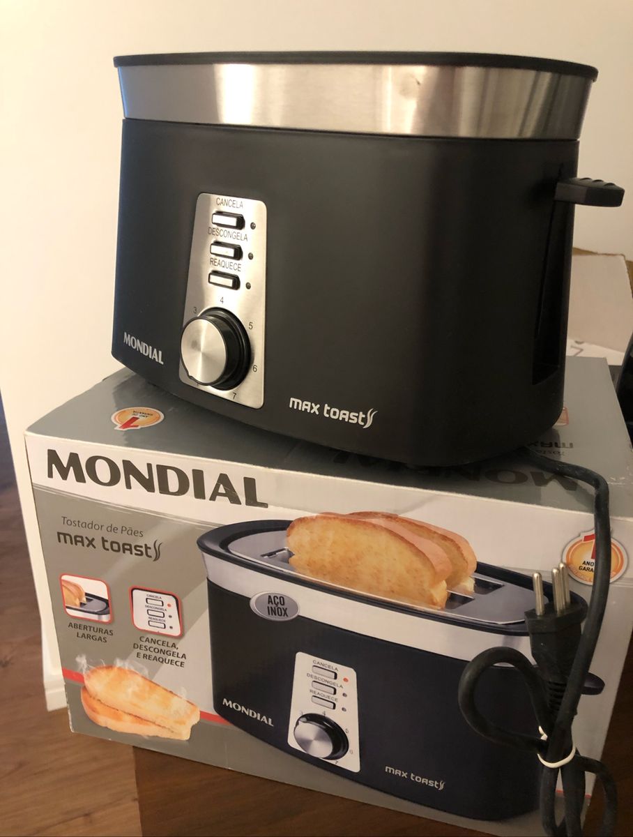 Torradeira Mondial Preta Max Toast 7 Niveis | Eletrodoméstico Mondial ...