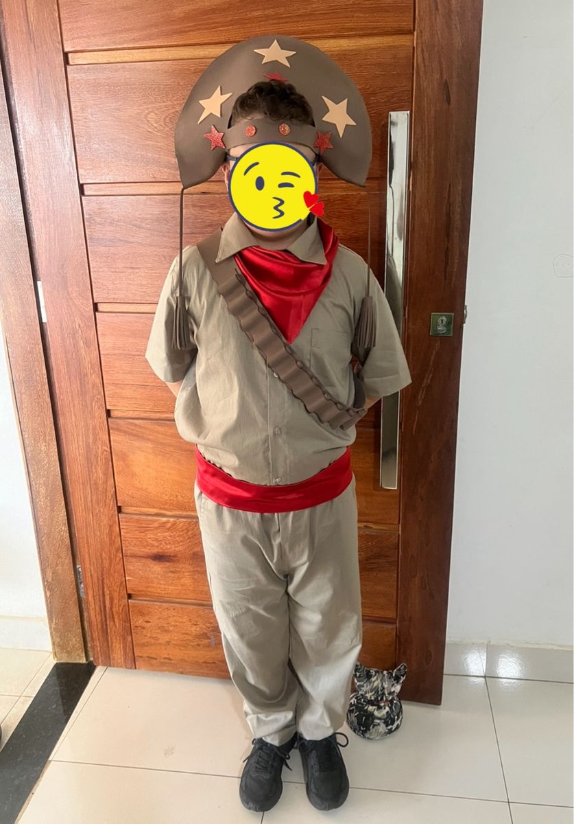 Traje / Fantasia Completo Cangaçeiro Lampião Juvenil | Roupa Infantil ...