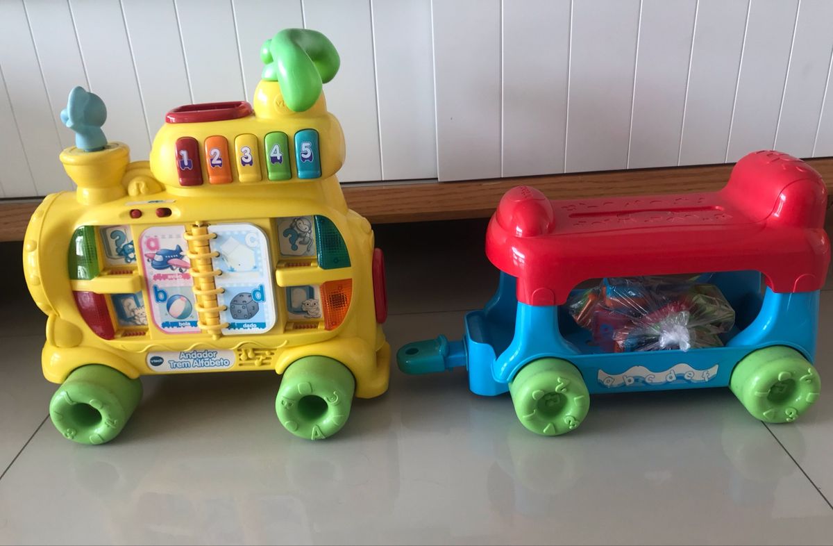 Trem Alfabeto com Som | Brinquedo para Bebês Vtech Usado 52109423 | enjoei