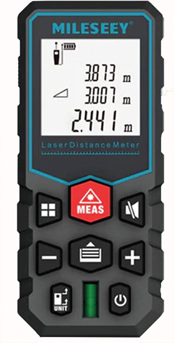 Trena Laser Digital Mileseey X5 60m com Nível Alta Precisão | Móvel p ...