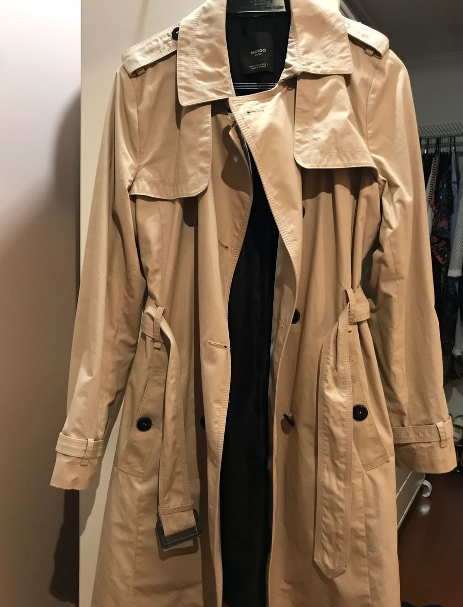 Trench Coach Mango, Novo, Super Versátil | Casaco Feminino Mango Nunca ...