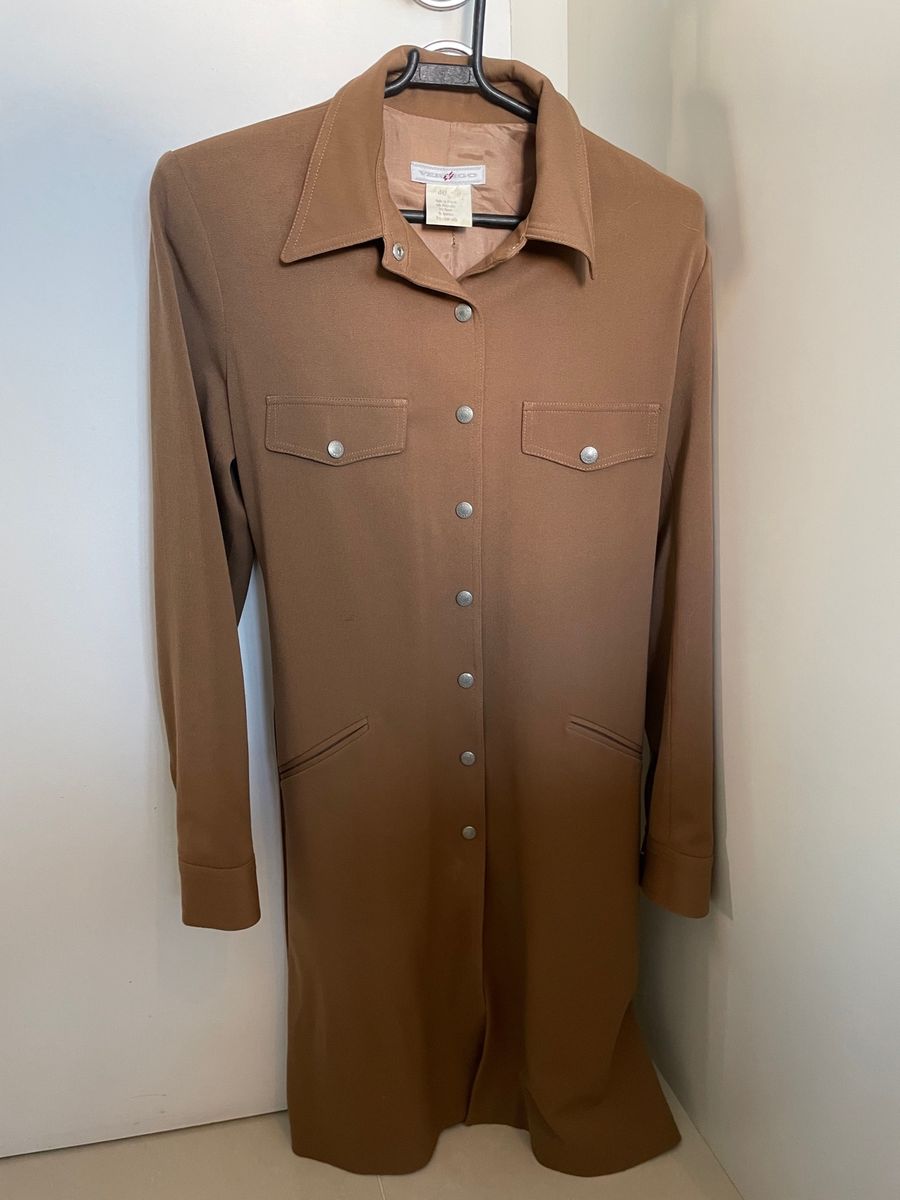 Trench Coat Bege Vertigo 40 | Casaco Feminino Vertigo Usado 105742554 ...