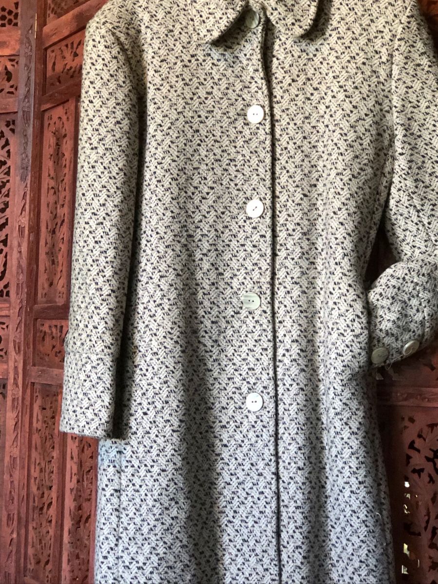 Trench Coat Lã Pied de Poule | Casaco Feminino Cortelle Usado 44213210 ...