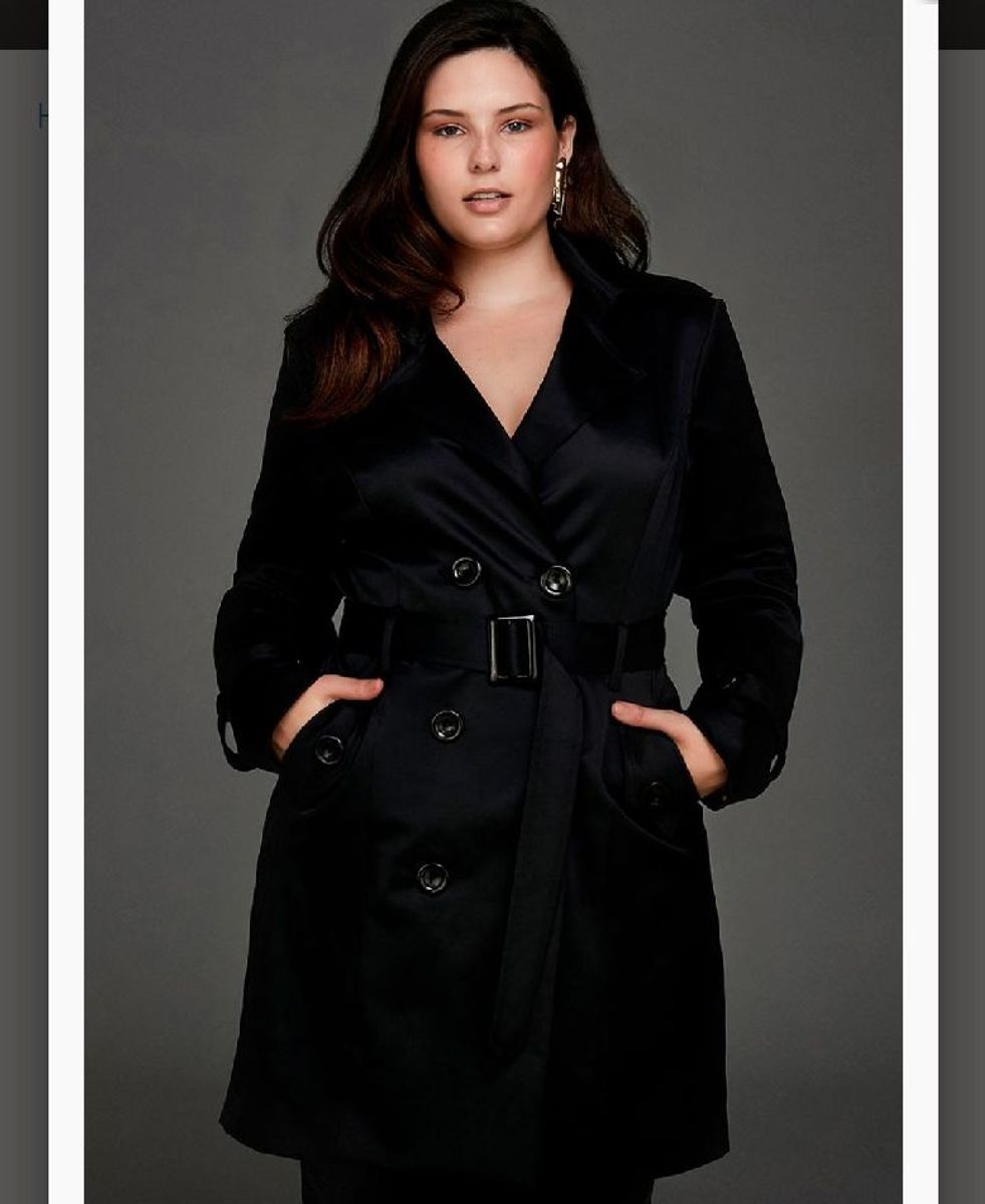 Trench Coat Lindíssimo, Novinho, Forrado e Bem Quentinho! Tam 40/42 ...