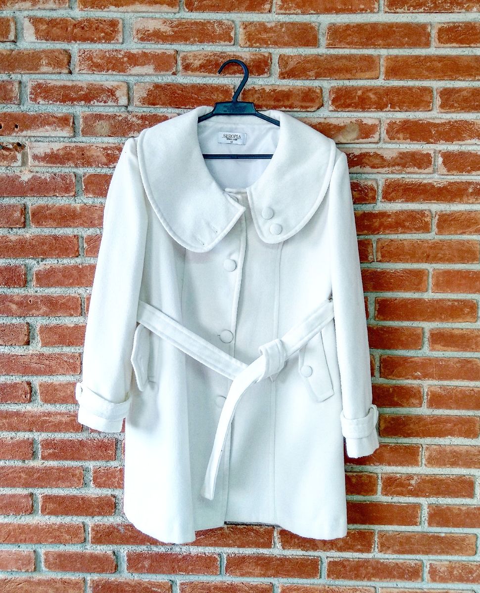 Trench Coat Off White | Casaco Feminino Seropia Usado 43295813 | enjoei
