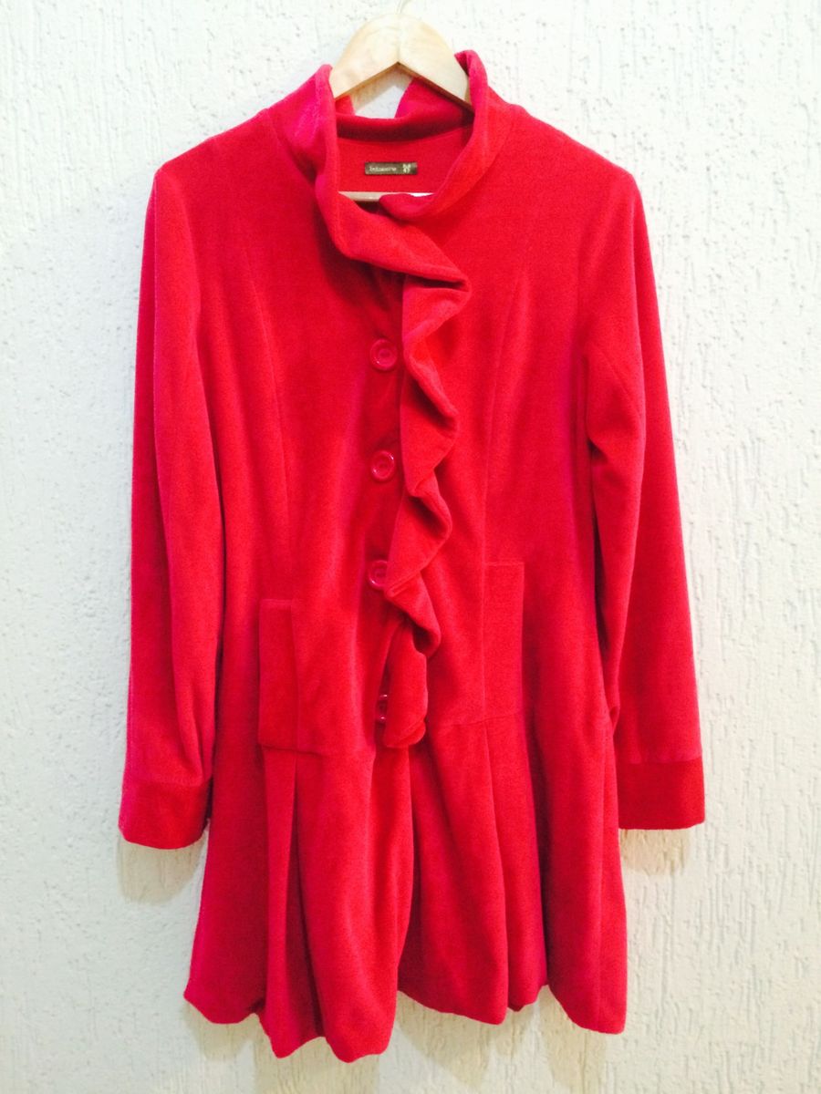 Trench Coat Rosa Choque. | Casaco Feminino Botsuana Usado 12960768 | enjoei