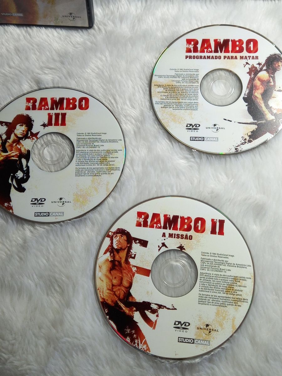 Trilogia Rambo Dvd Box | Filme e Série Usado 76550476 | enjoei