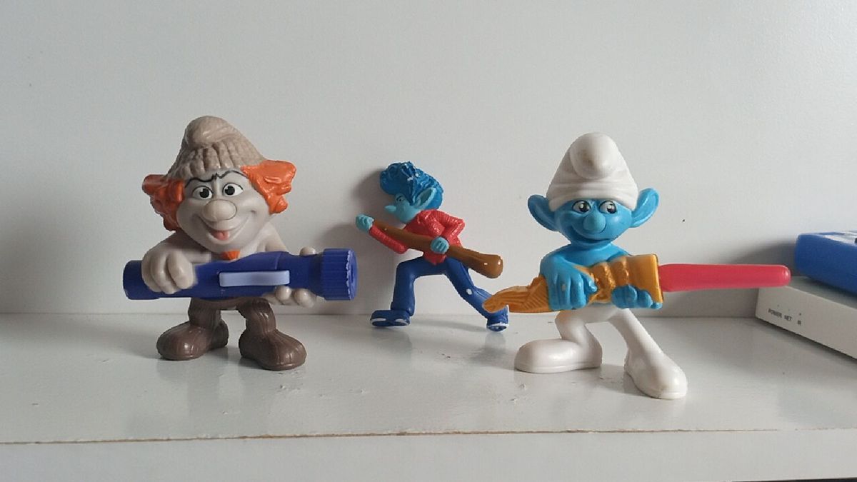 Trio Bonecos Smurfs | Brinquedo Smurf Usado 69217869 | enjoei
