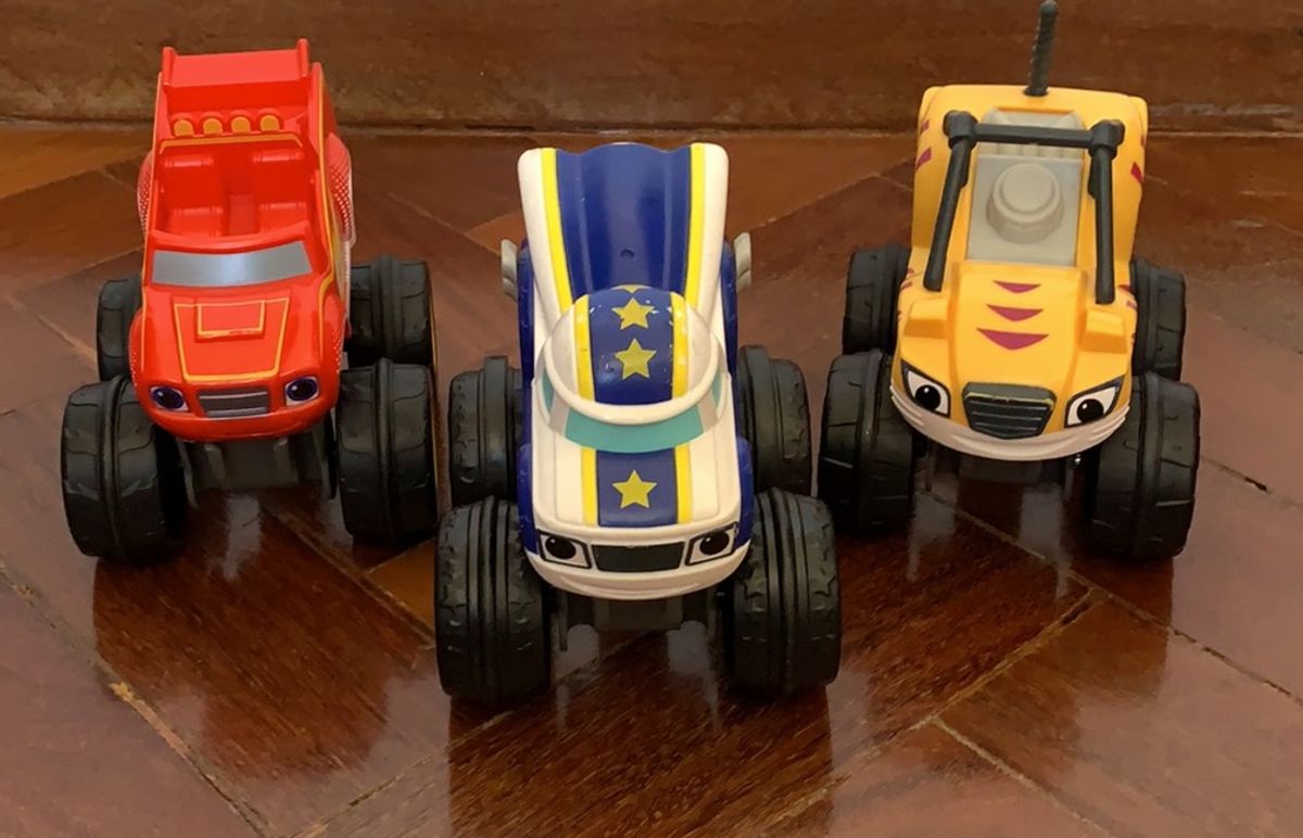 Trio de Carrinhos Blaze And The Monster Machines | Brinquedo para Bebês ...