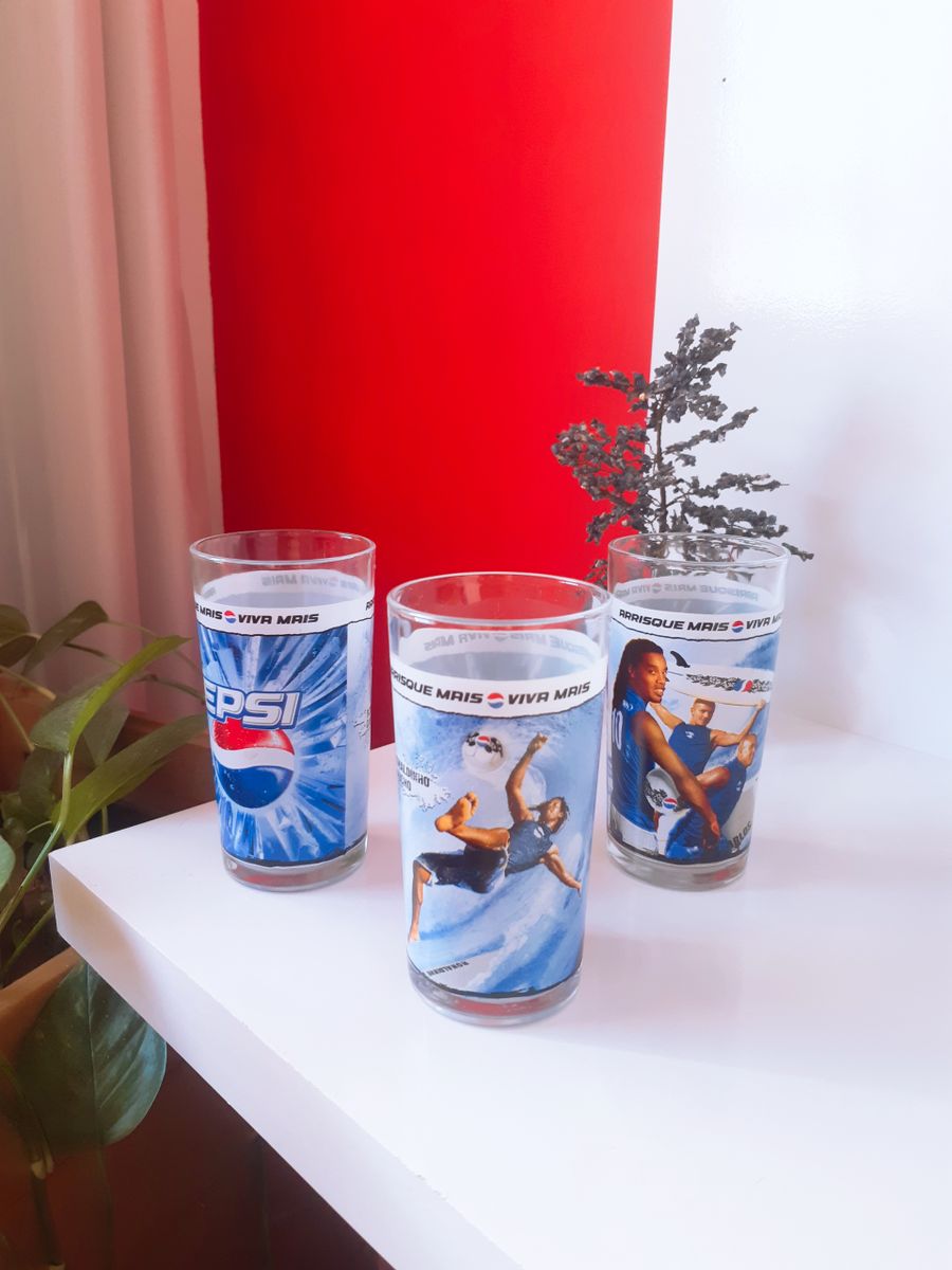 Trio de Copos Pepsi | Móvel de Antiquário Pepsi Nunca Usado 56745485 ...