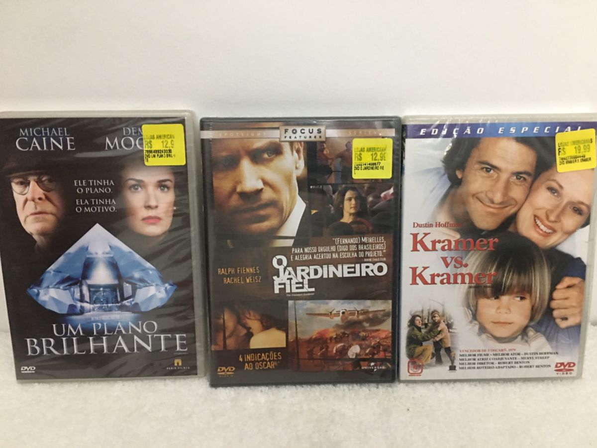 Trio de Dvds Novos No Plástico, com Etiqueta | Filme e Série Nunca ...