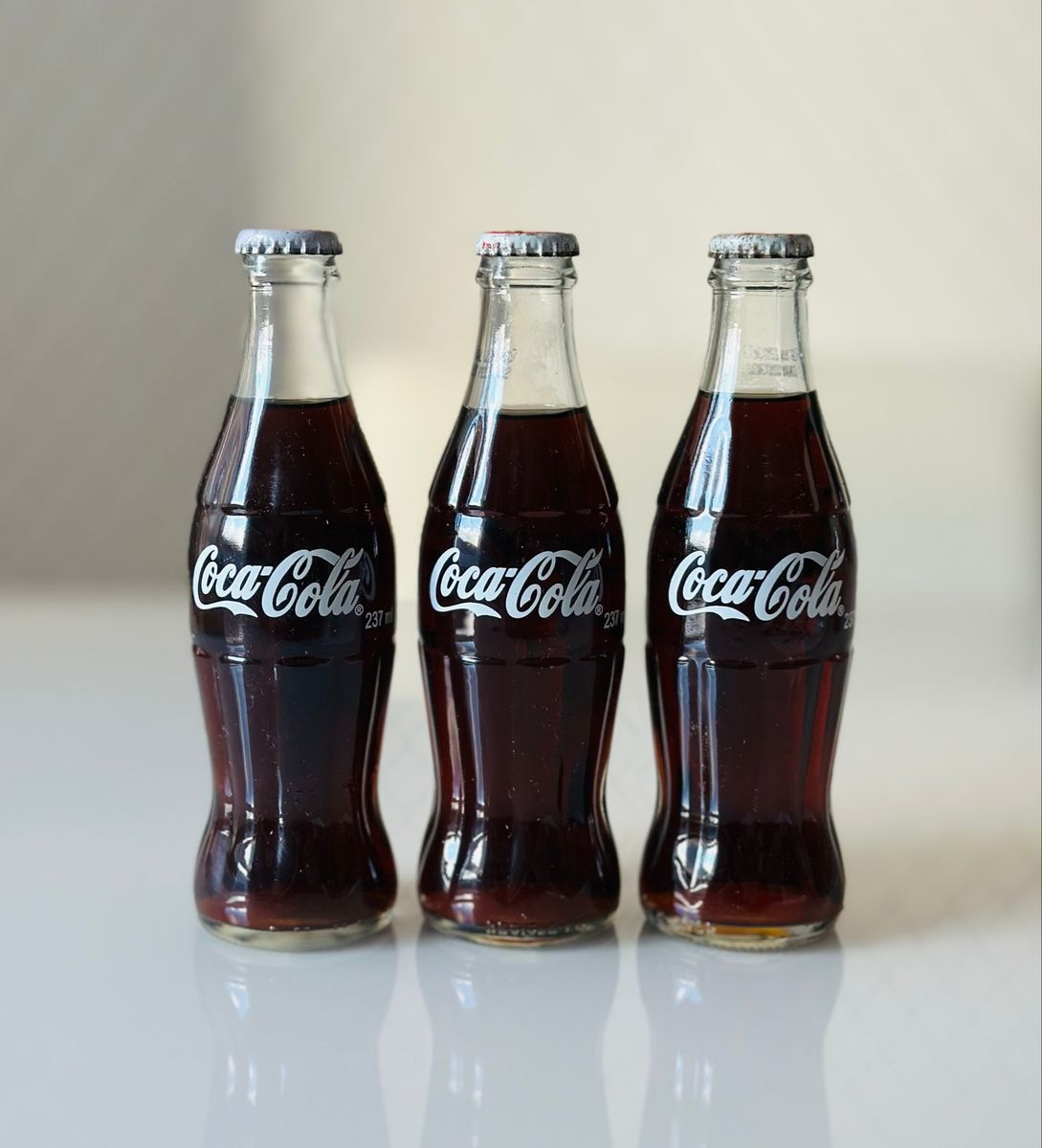 Trio de Garrafas Antigas Coca Cola Lacradas | Produto Vintage e Retro ...
