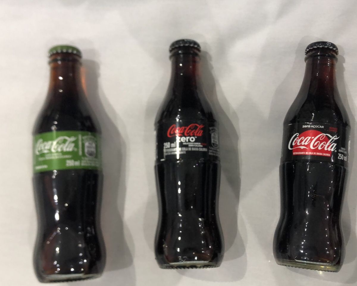 Trio de Garrafas Coca Cola | Produto Vintage e Retro Coca Cola Nunca ...