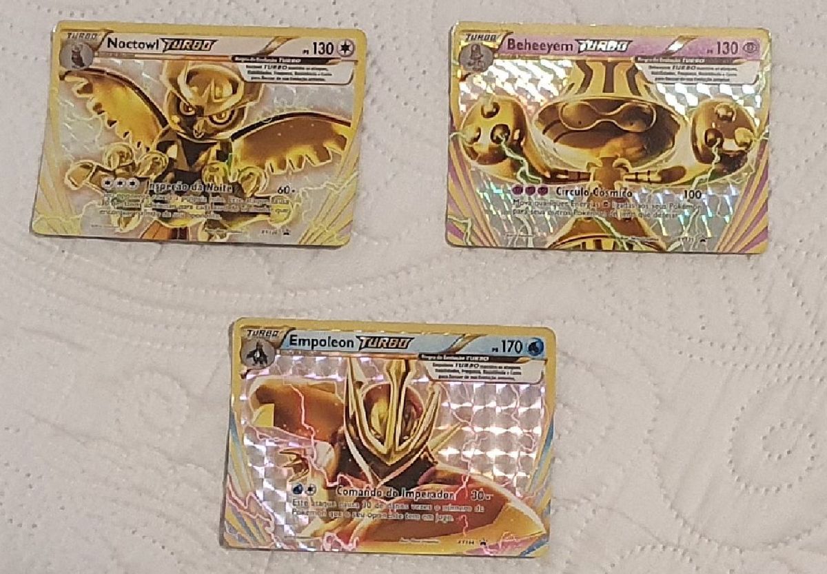 Trio Turbo Cartas Poémon | Brinquedo Pokémon Usado 74612184 | enjoei