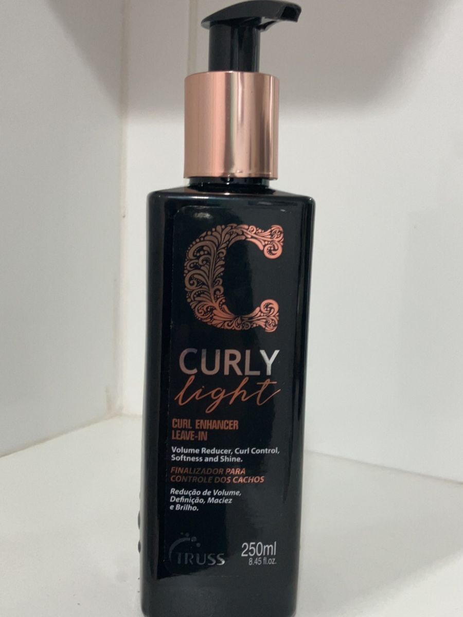 Truss Curly Light Leave In 250ml | Produto p/ Cabelos Feminino Truss ...