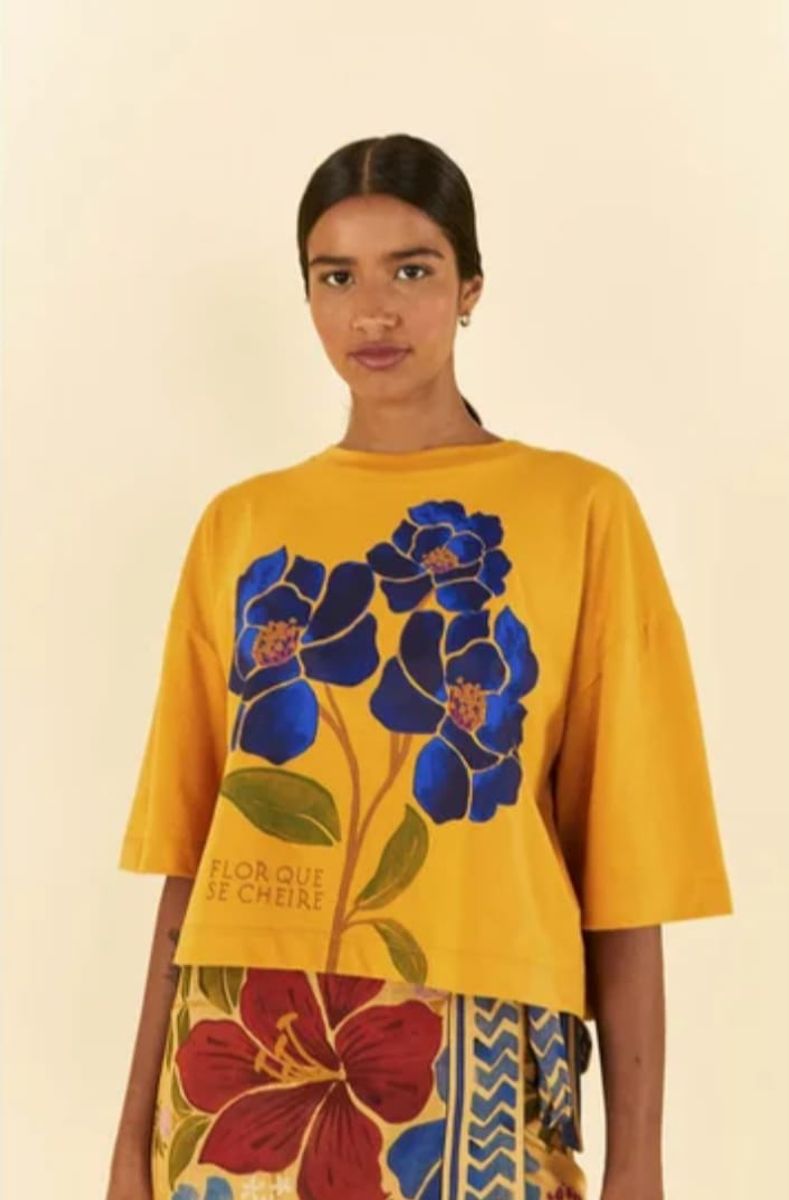 Tshirt Box Flor Que Se Cheire Farm- Coleção 2023 | Blusa Feminina Farm ...