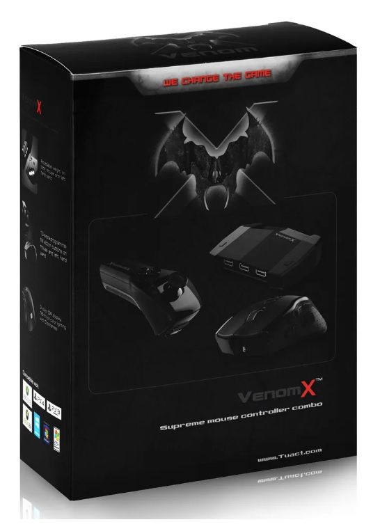 Tuact Venom X V3 Fps Mouse Controller Combo Ps3 Ps4 Xbox 360 One Pc ...