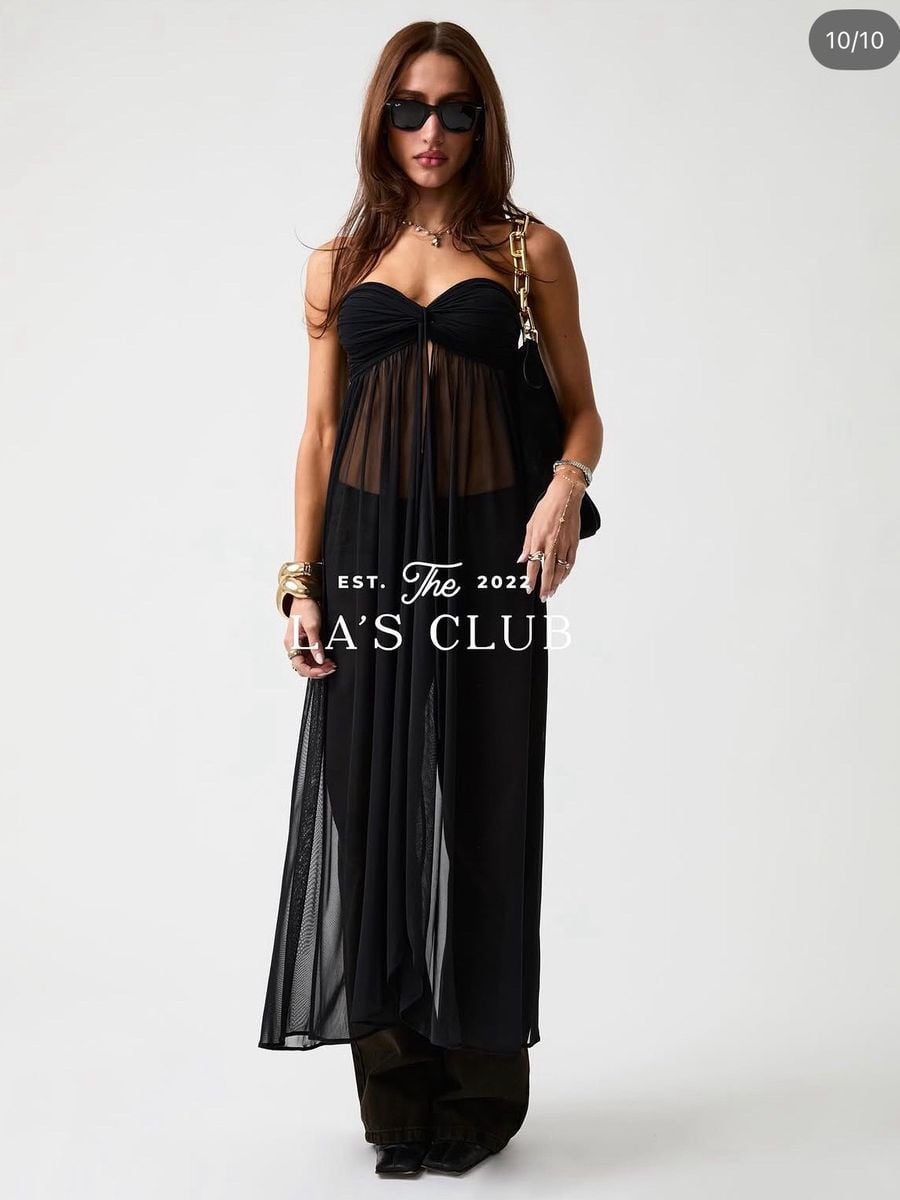 Túnica Las Clothing Lary Preta P | Vestido de Festa Feminino Las ...