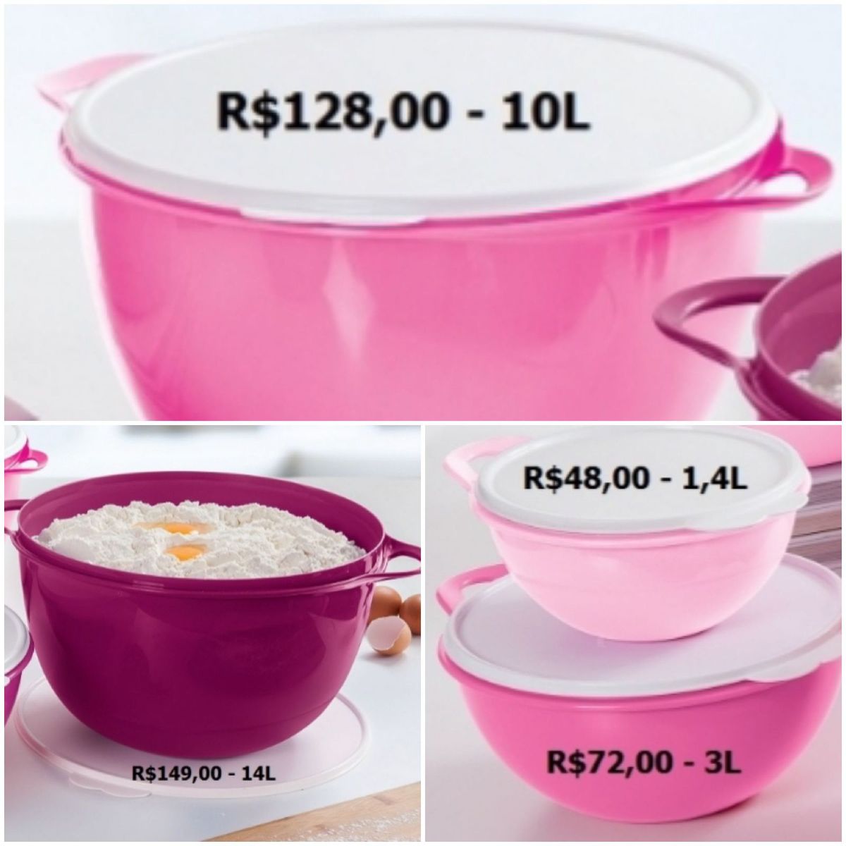 Tupperware Criativa Conjunto com 4 Peças | Móvel de Cozinha Tupperware ...