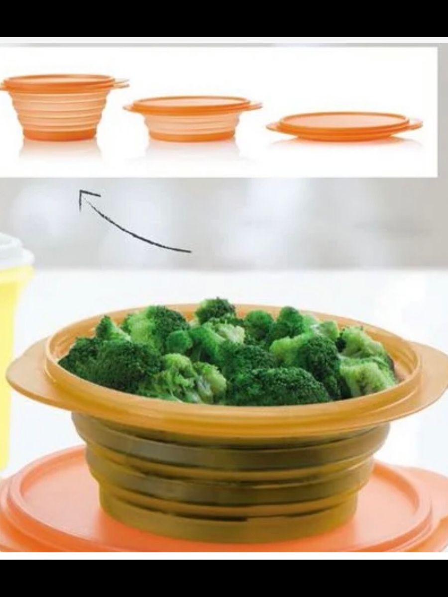Tupperware Mini Max Redondo 1,5 L Laranja | Móvel de Cozinha Tupperware Nunca Usado 69466024 ...