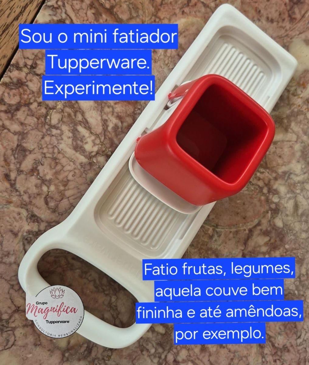 Tupperware. Super Chef Mini Fatiador. Não Perca Tempo Usando a Faca ...
