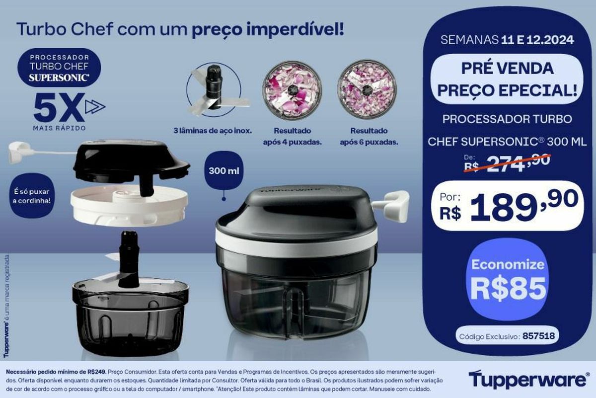 Turbo Chefe Tupperware Novo | Móvel de Cozinha Tupperware Nunca Usado ...