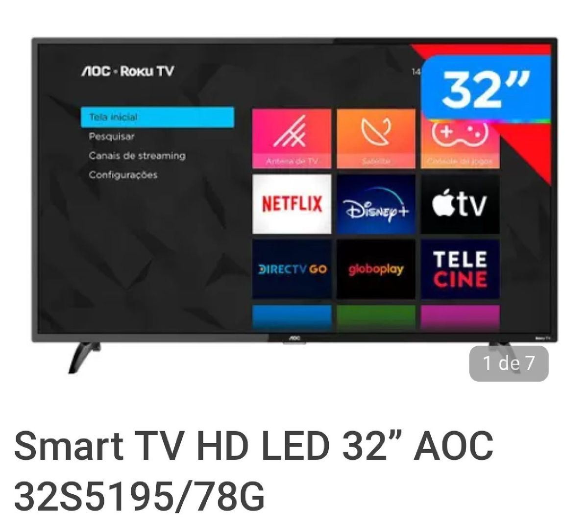 Tv Led Aoc 32" | TV e Display Aoc Usado 71633813 | enjoei