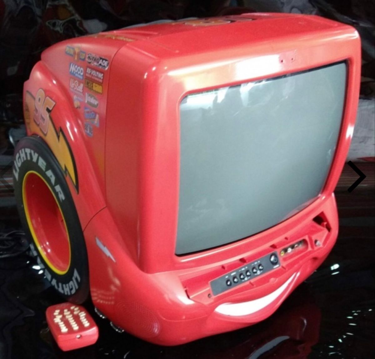 Tv Relâmpago Mcqueen Red. Raridade. | Item de Decoração Disney Usado ...