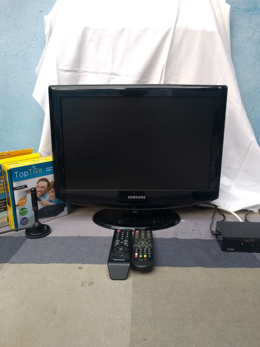 Tv Samsung 20" Pol., Conversor e Antena | TV e Display Samsung Usado ...